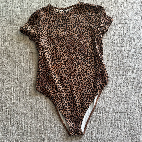 Tops | Leopard Print Bodysuit | Poshmark